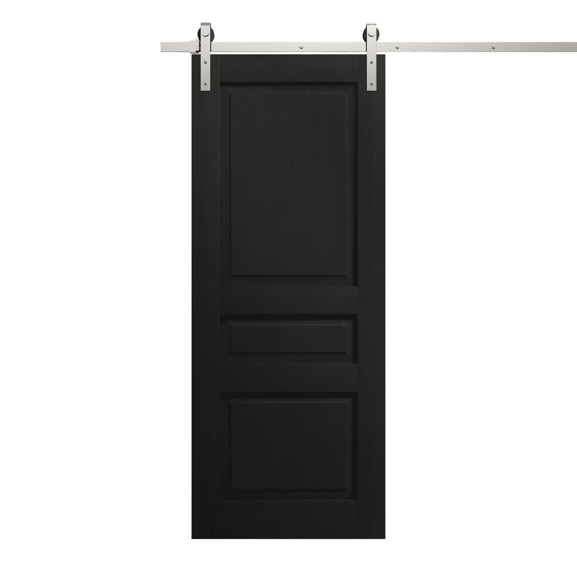 Modern Barn Door 42 x 80 inches | Ego 5012 Painted Black Oak | 8FT ...