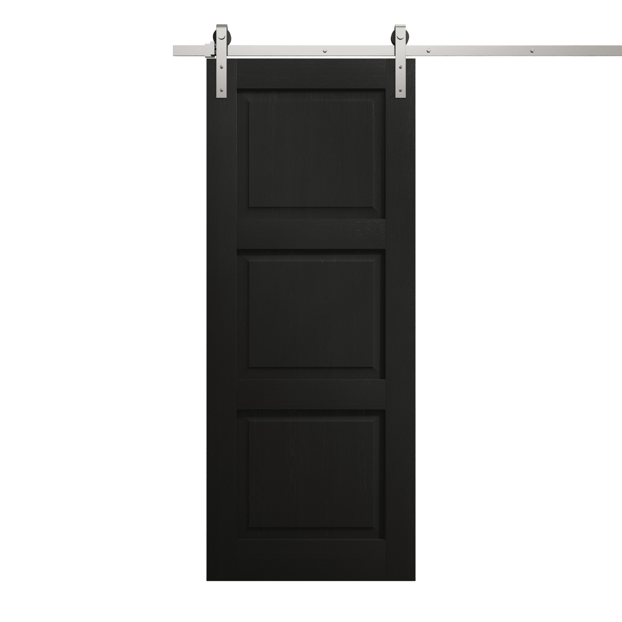 Modern Barn Door 42 x 96 inches | Ego 5010 Painted Black Oak | 8FT ...