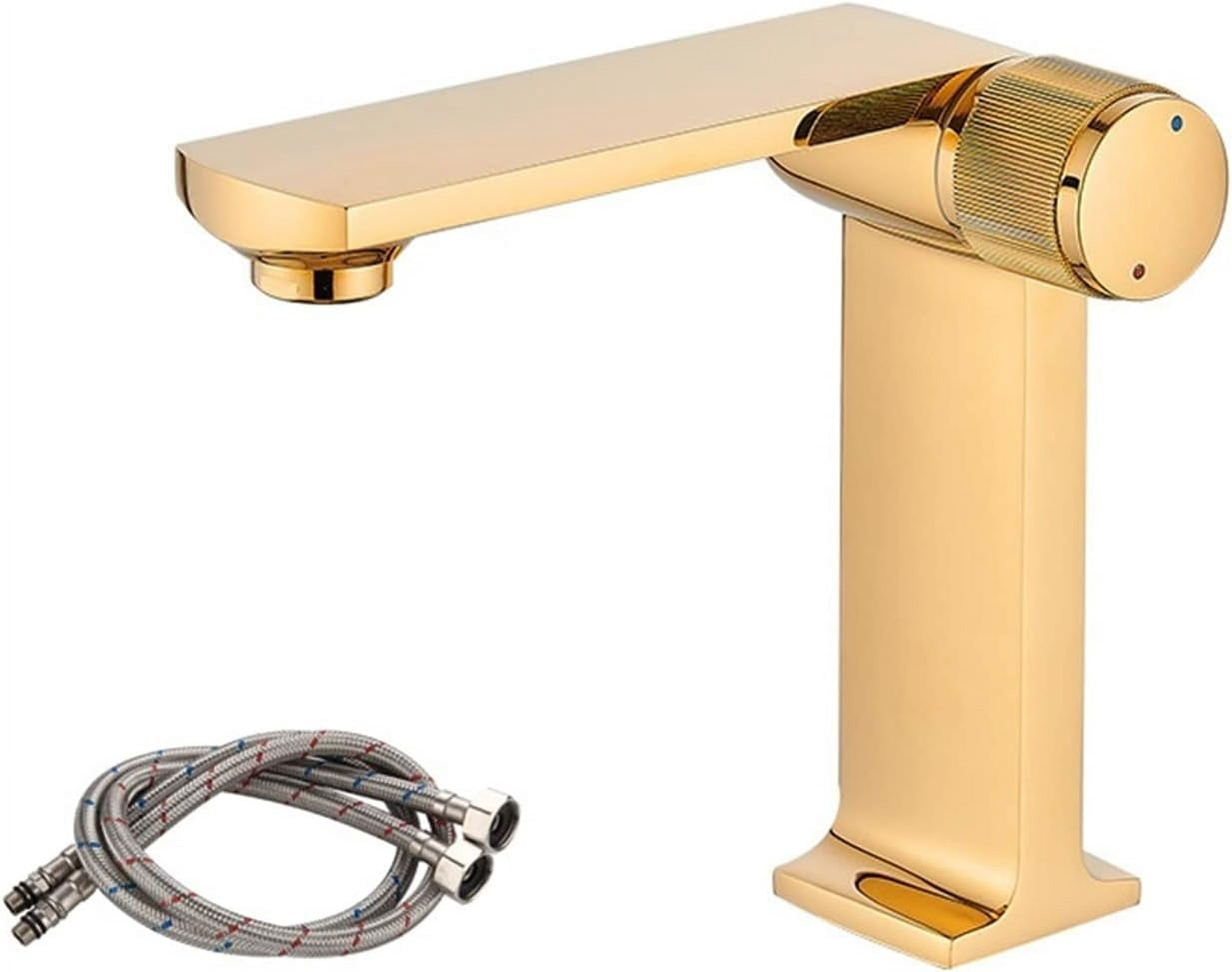 Modern Bathroom Basin Faucet Black Chrome Gold Simple Wash Basin Tap ...