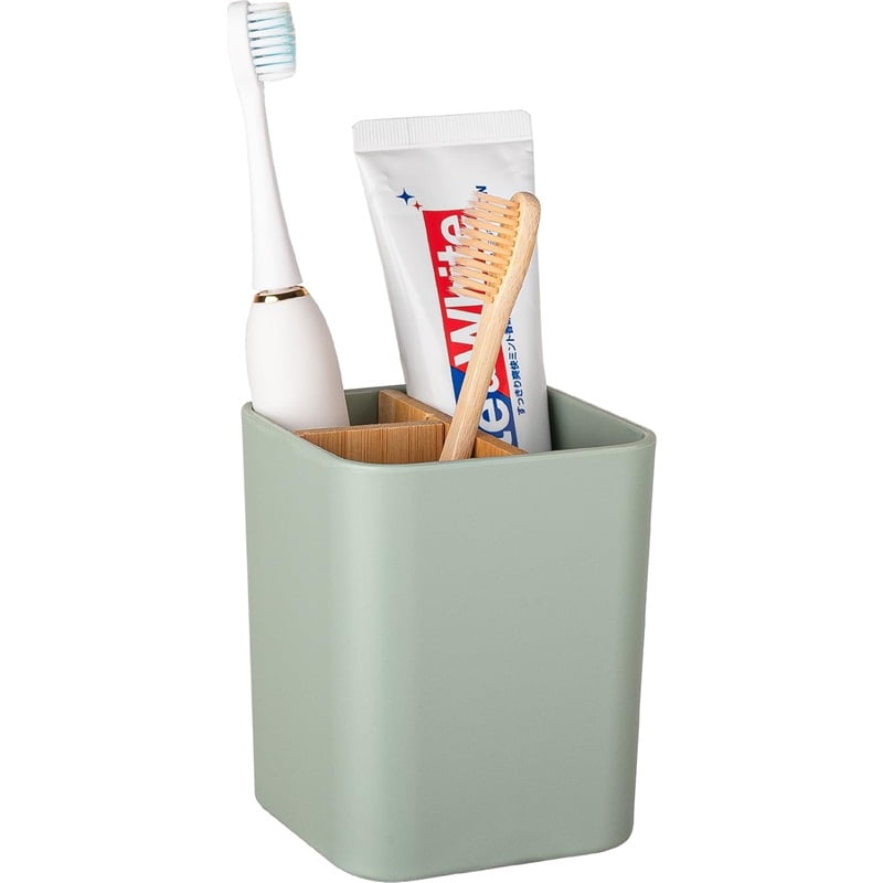 Modern Bathroom Organizer, 3-Compartment Storage Box for Toothbrush and ...