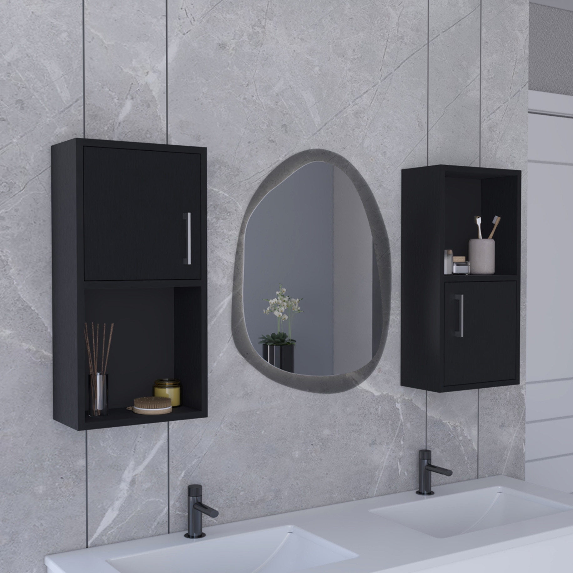 Modern Bathroom Storage - Keep Personal Items Safe - Walmart.com