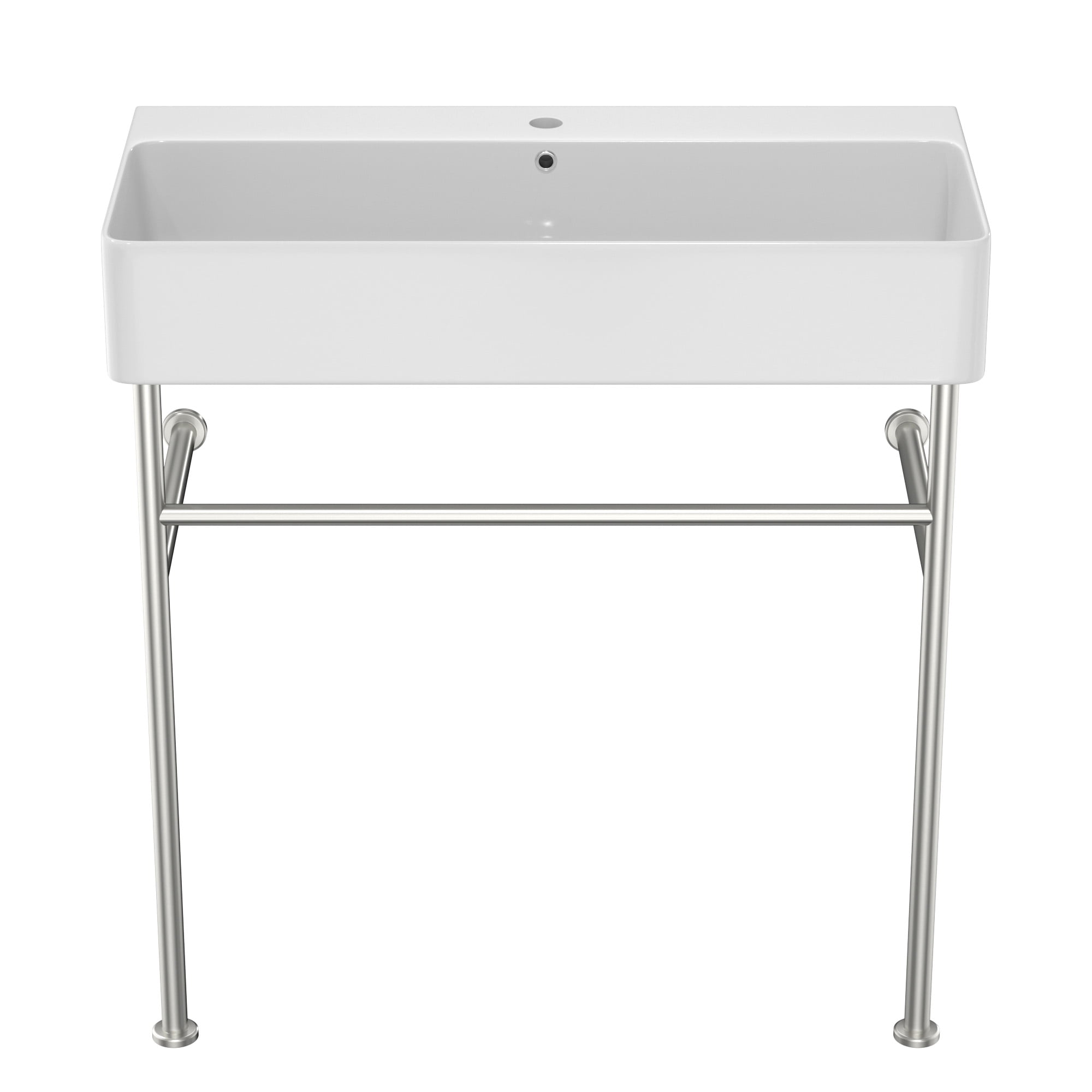 Modern Bathroom Vanity 35" Bathroom Console Sink with Overflow,Ceramic ...