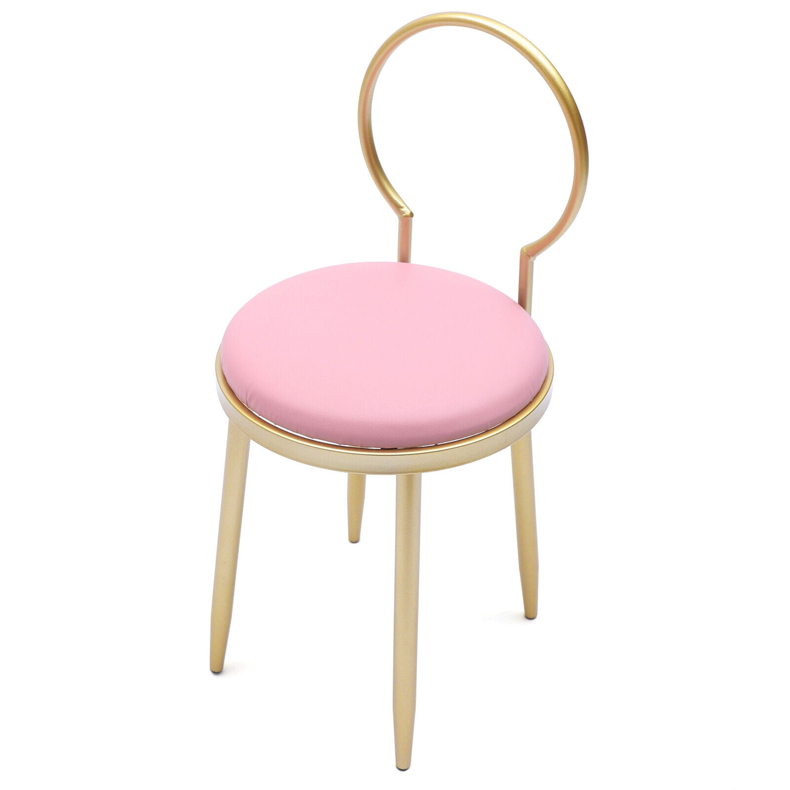 Modern Bathroom Vanity Chair Pink Boudoir Makeup Dressing Seat Home ...