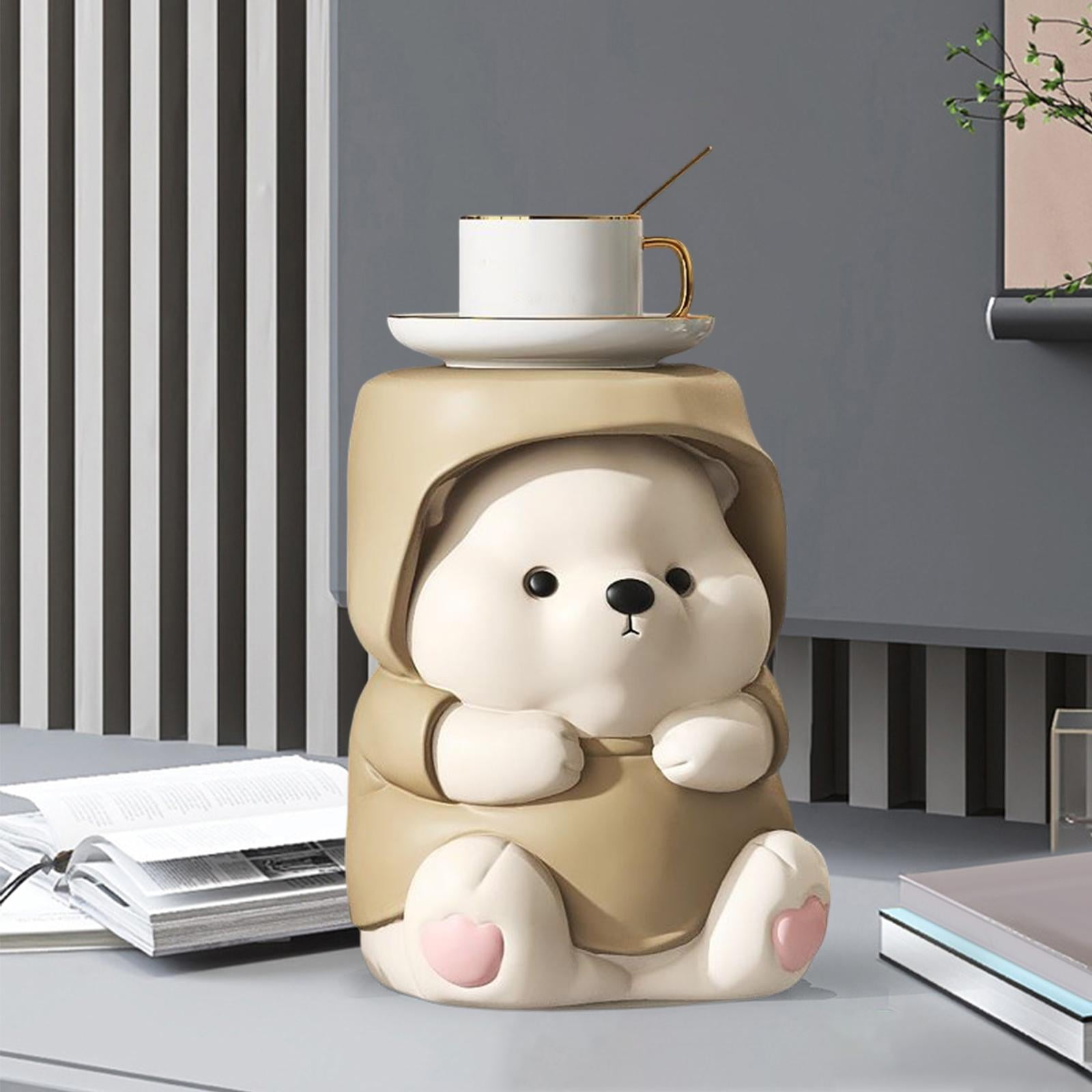 Modern Bear Figurine Side Table Desktop Decoration Bookshelf Cabinet ...
