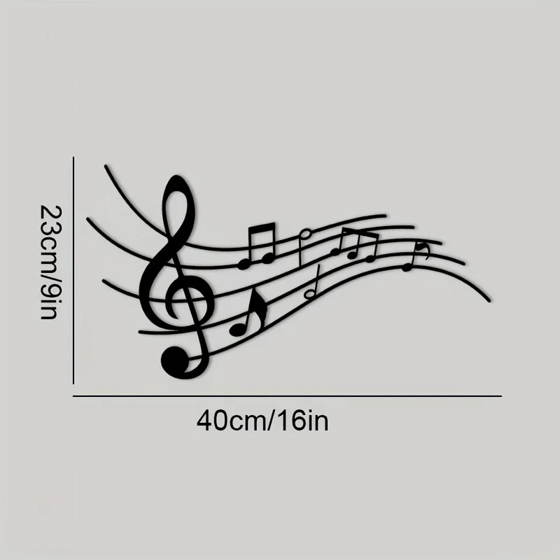 Modern Beautiful Music Notes Wall Decor, Musical Notes Sign Metal Music ...