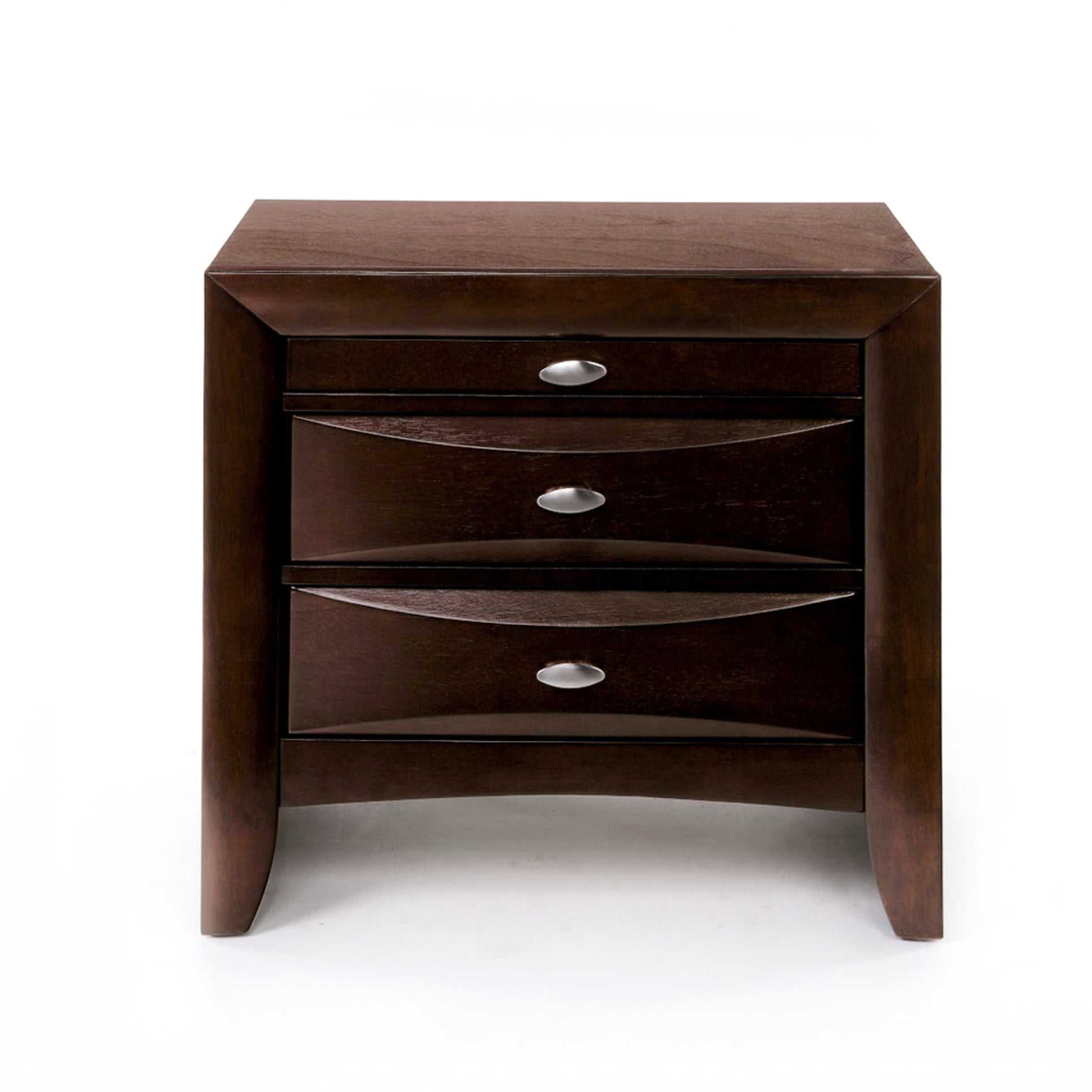 Modern Bedroom Nightstand In With 2 Drawers And 1 Movable Tray Stable ...