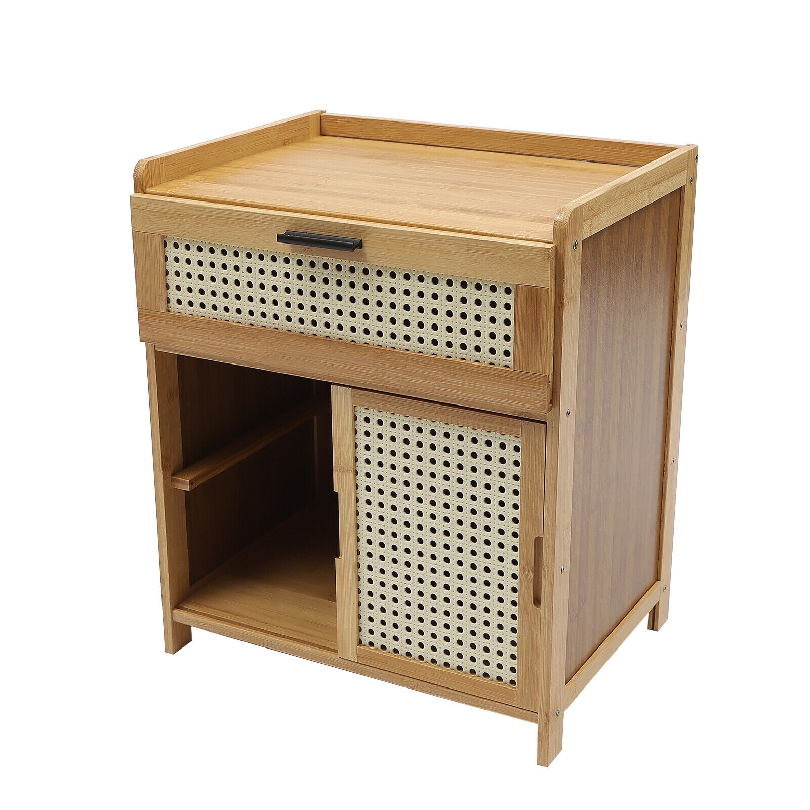 Modern Bedside Table Floor Mount Nightstand Bedroom Painting Sofa Side ...