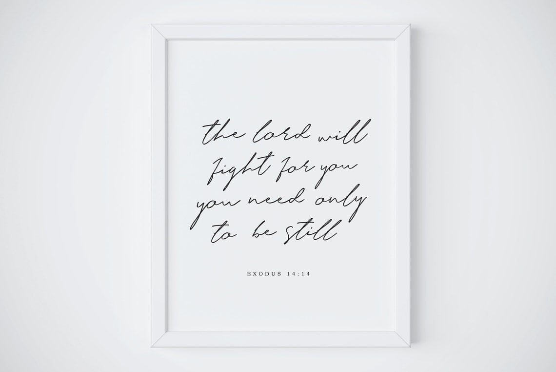 Modern Bible Verse Print, Scripture Verse Christian Quote Printed ...