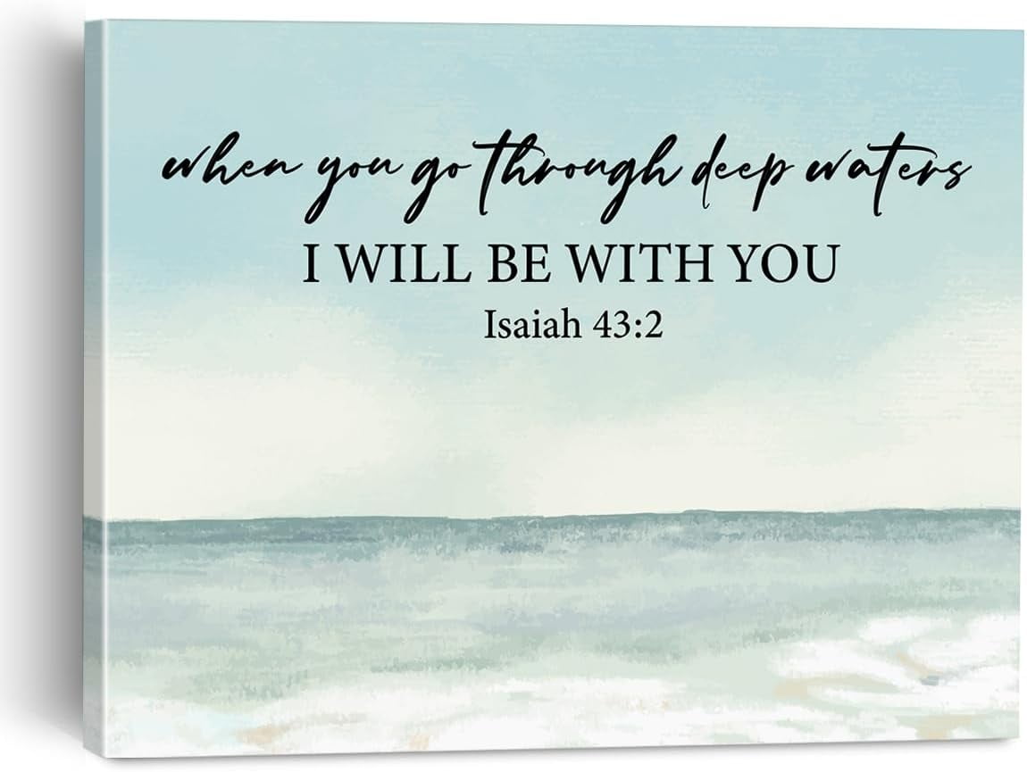 Modern Bible Verse Wall Art Christian Canvas Painting Framed Wall Art ...