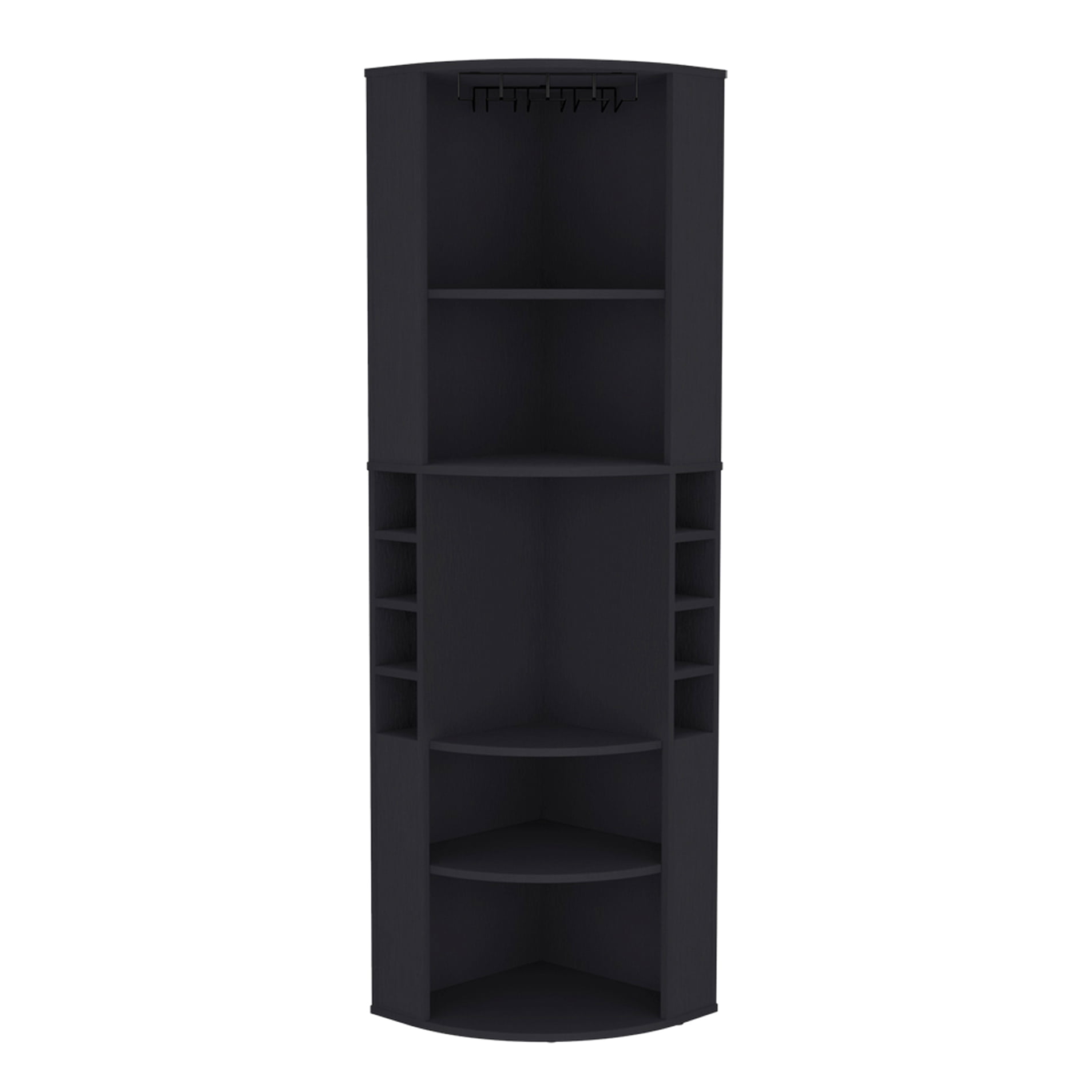 Modern Black Bar Storage Unit - Comes With Ample Shelves And A ...