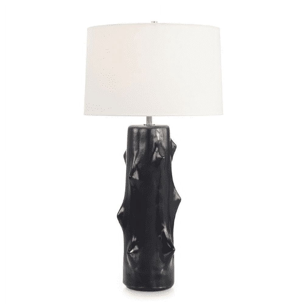 Modern Black Ceramic Sculpted Table Lamp by Mark McDowell - 35"H ...