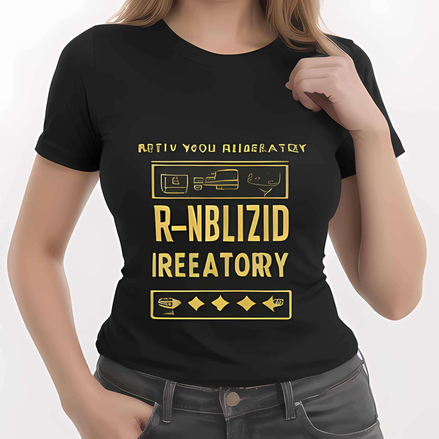 Modern Black T-Shirt with Abstract Chest Graphic Stylish & Unique ...