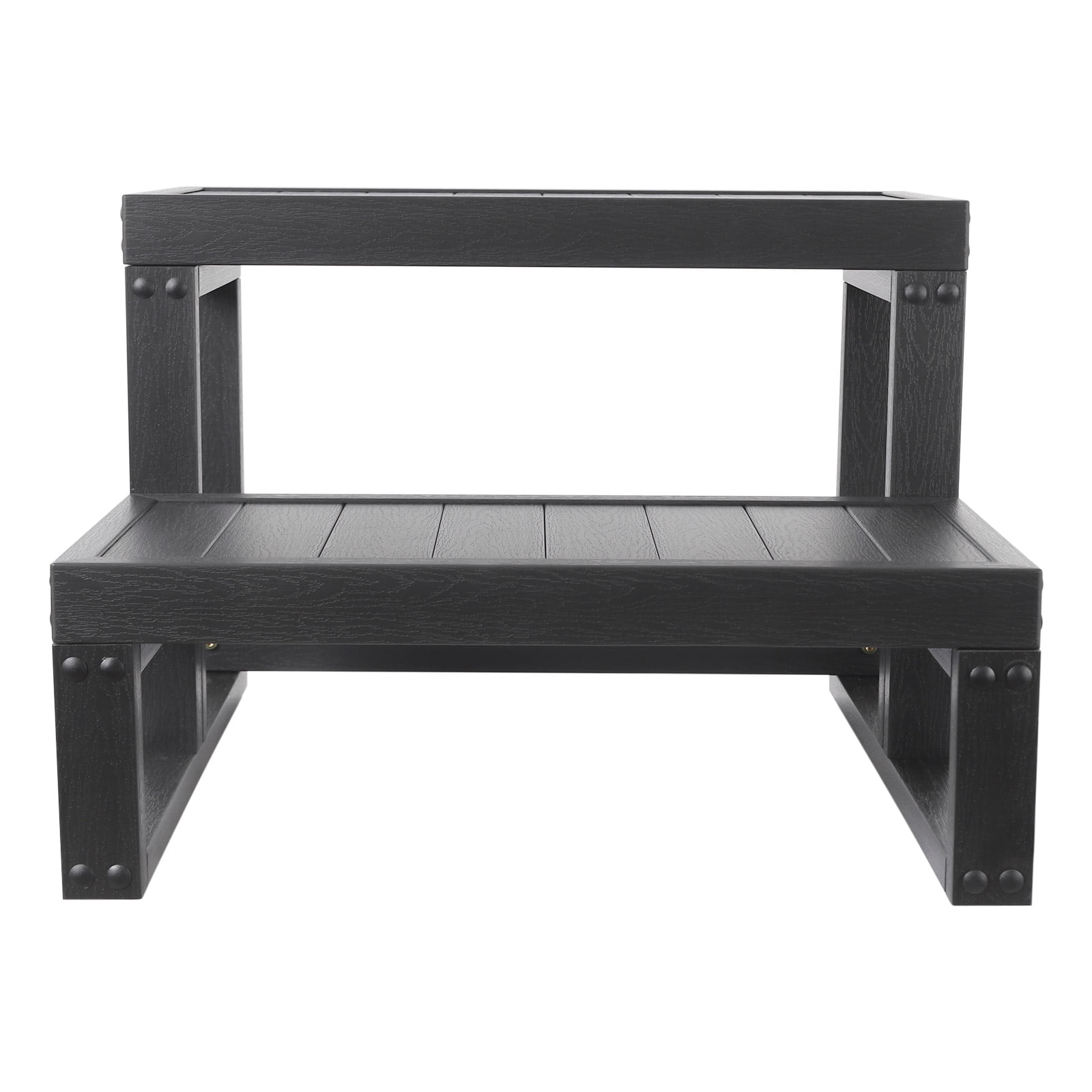 Modern Black Two-Step Tub Step with Non-Slip Design for Safe and Easy ...