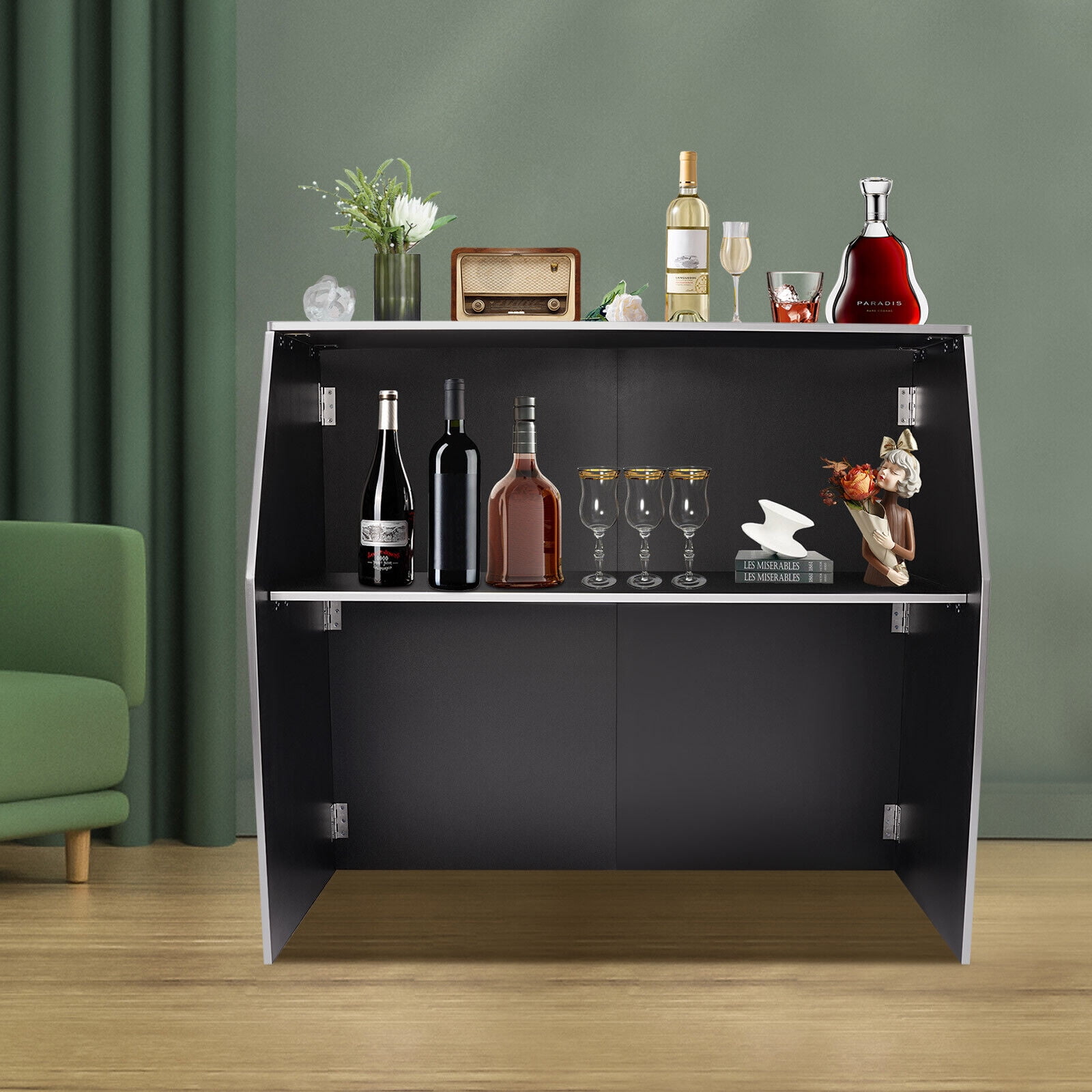 Modern Black Waterproof Rectangular Burr-free Design Foldable Bar ...