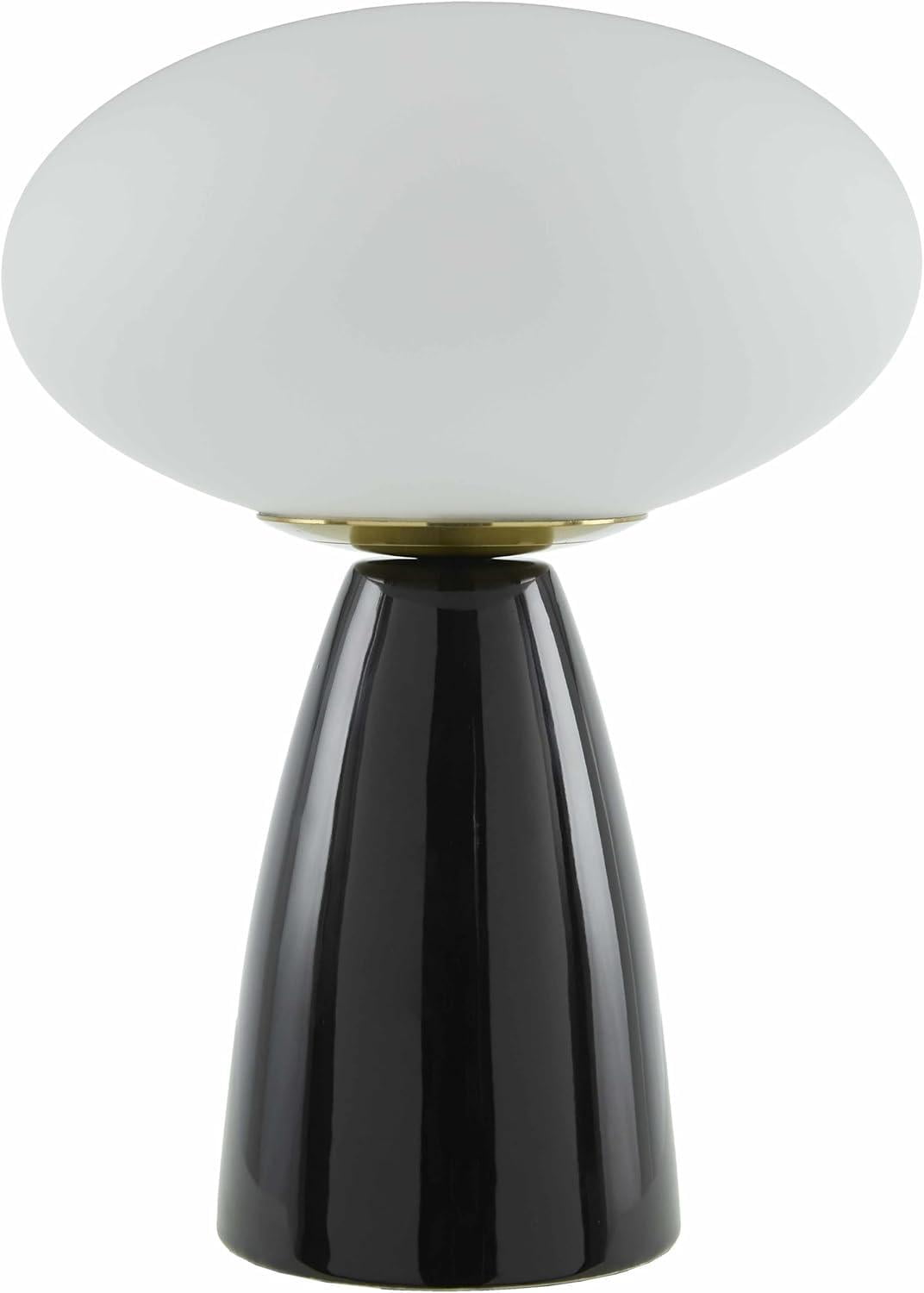 Modern Black & White Ceramic Bedside Lamp 10H - Walmart.com