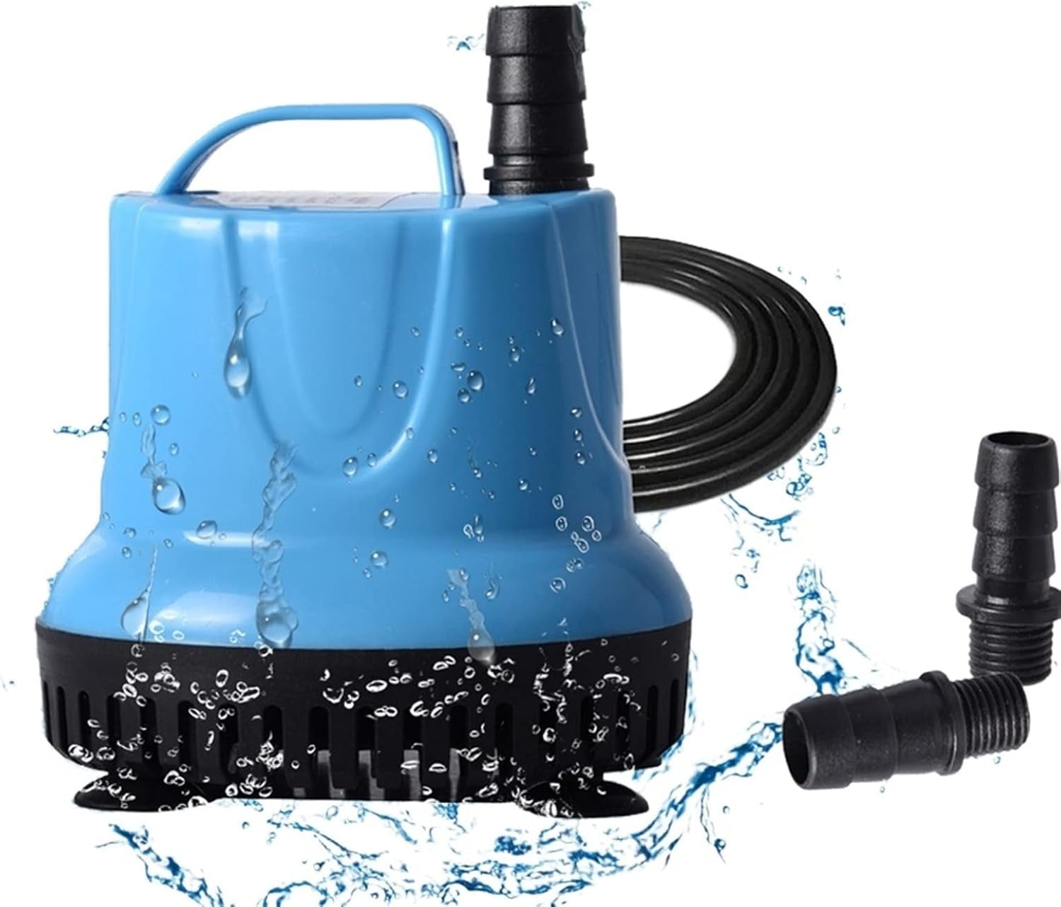 Modern Blue Submersible Aquarium Pump, 60W 3200L/H, 220V, Plastic ...
