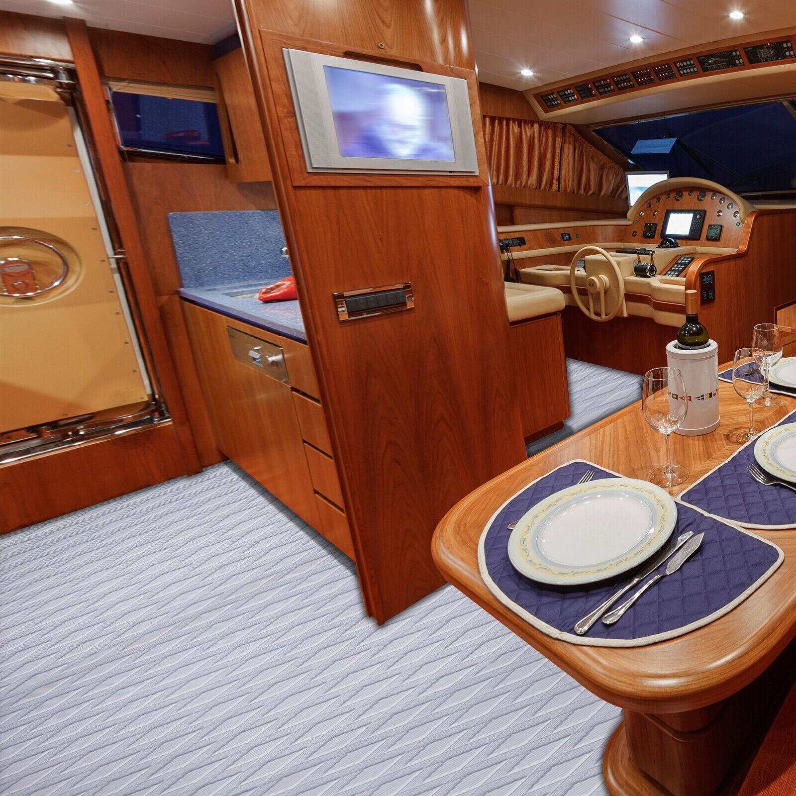 Modern Boat Decking Self-Adhesive Non-Skid Mat, EVA Boat Flooring Mat ...