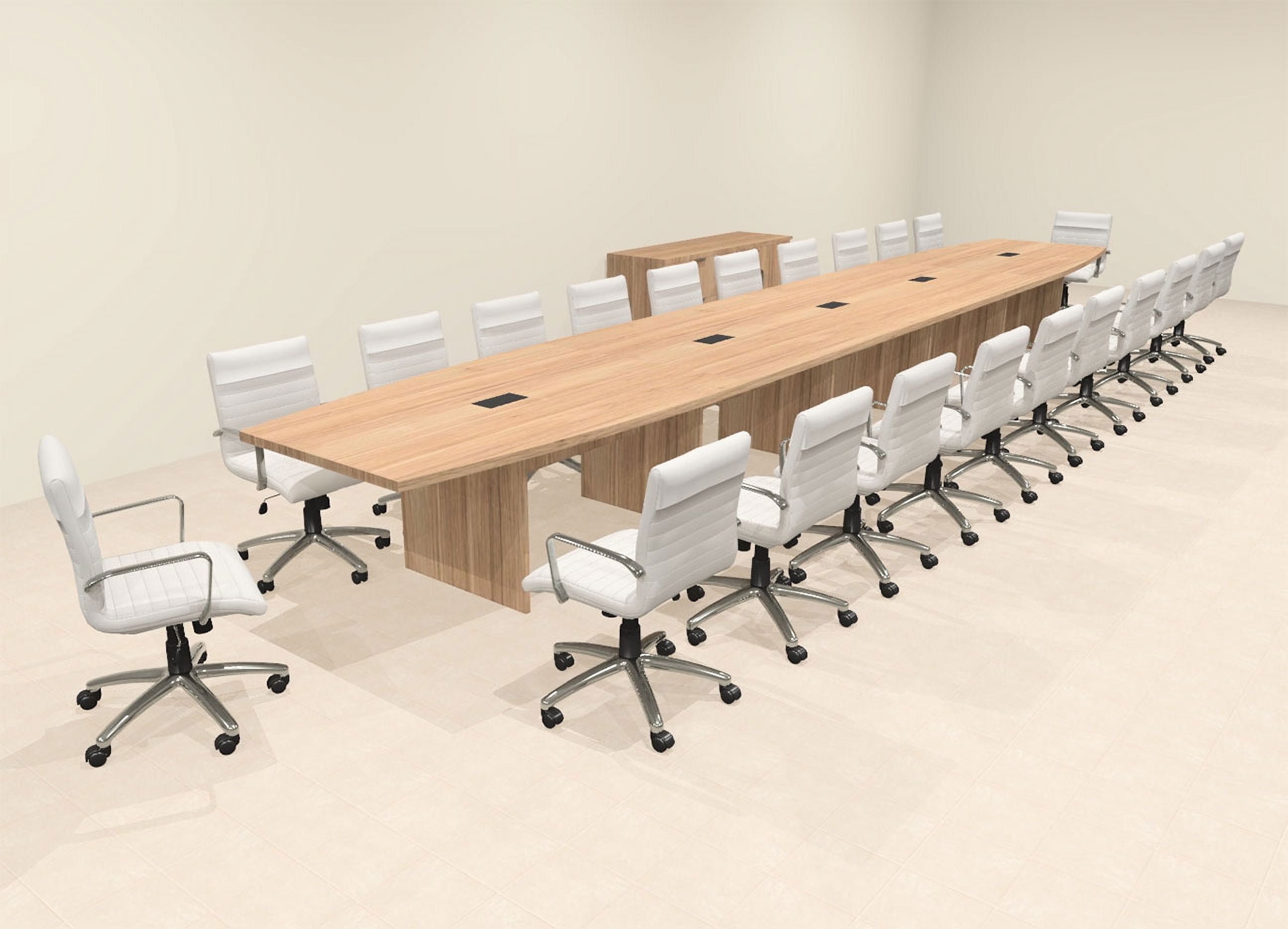 Modern Boat Shaped 24' Feet Conference Table, #OF-CON-C162 - Walmart.com