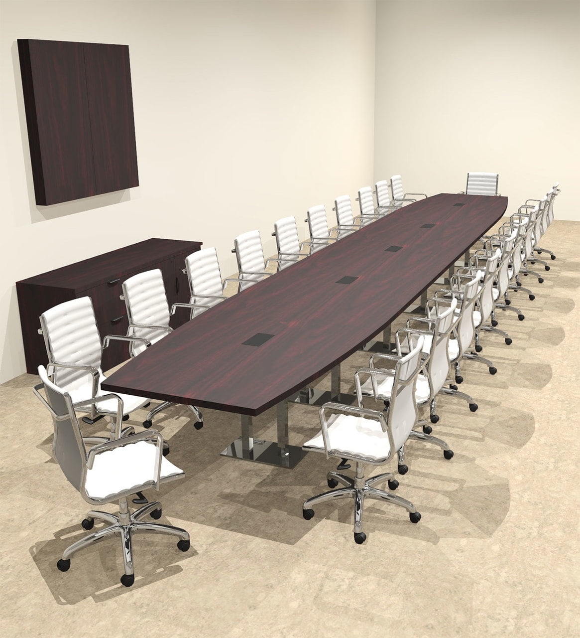Modern Boat Shaped Steel Leg 24' Feet Conference Table, #OF-CON-CM76 ...