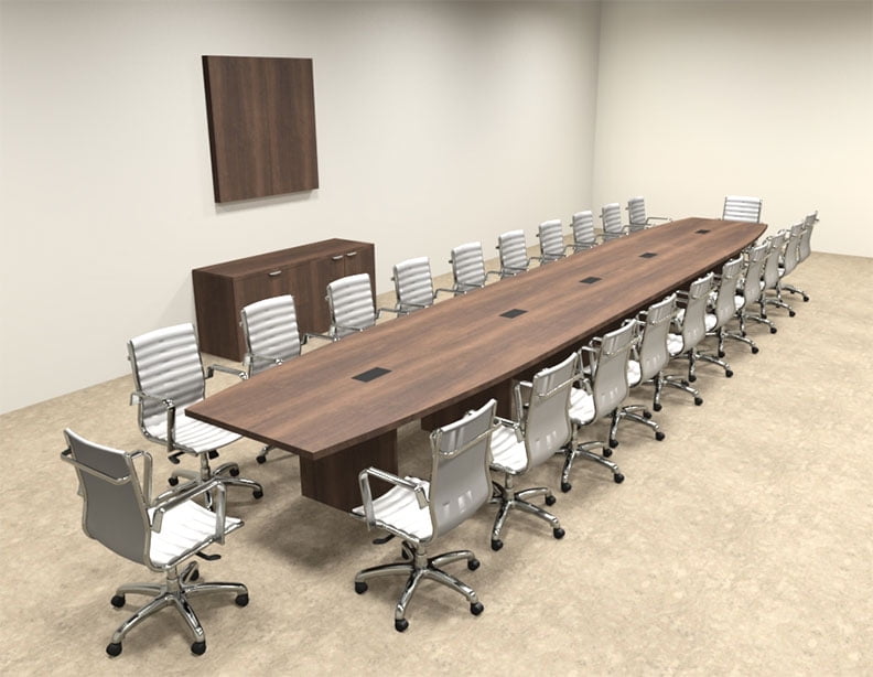 Modern Boat Shapedd 24' Feet Conference Table, #OF-CON-C94 - Walmart.com