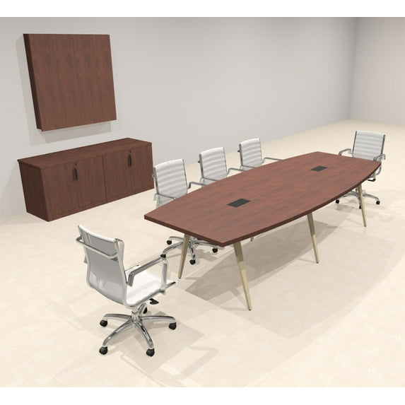 Modern Boat shaped 10' Feet Conference Table, #OF-CON-CW11 - Walmart.com