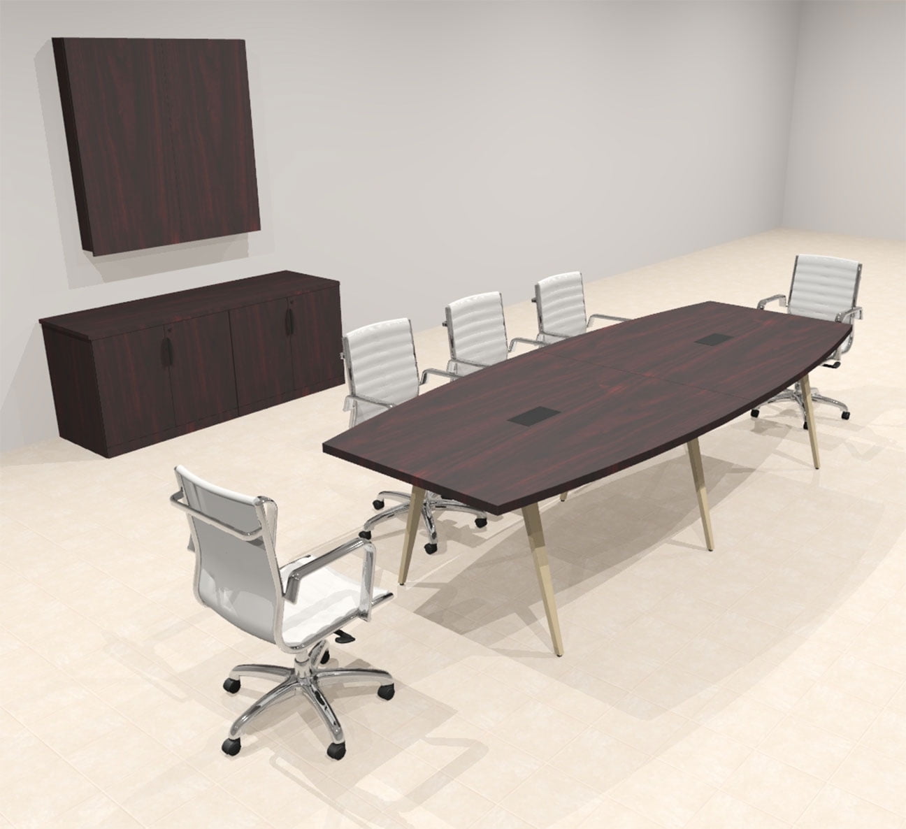 Modern Boat shaped 10' Feet Conference Table, #OF-CON-CW12 - Walmart.com