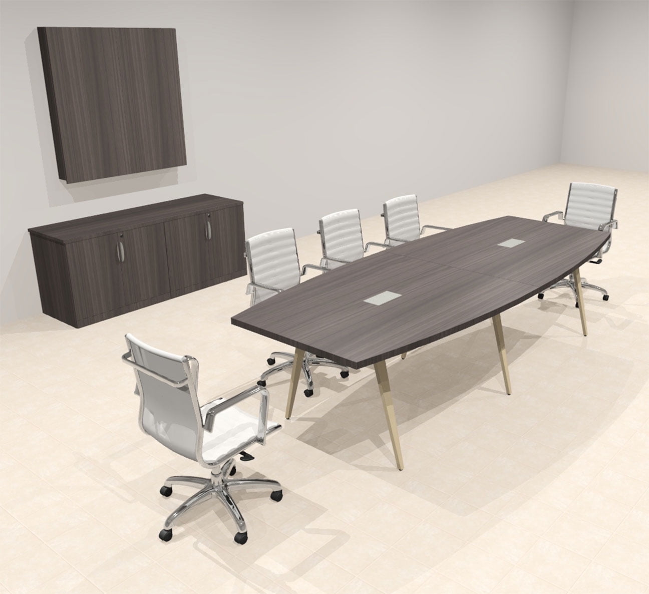 Modern Boat shaped 10' Feet Conference Table, #OF-CON-CW14 - Walmart.com
