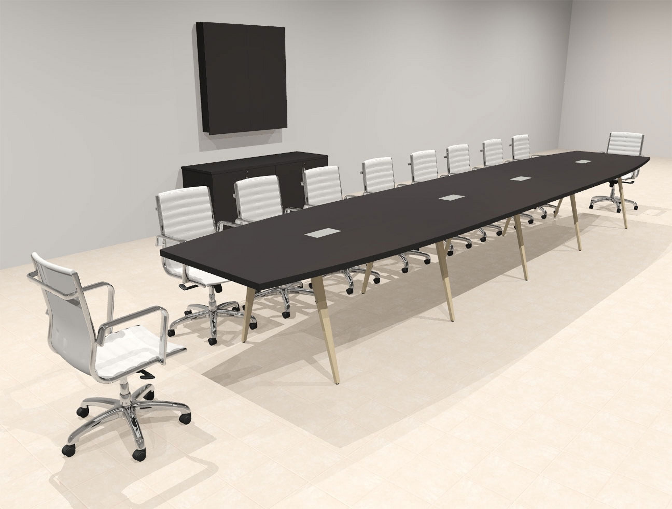 Modern Boat shaped 20' Feet Conference Table, #OF-CON-CW48 - Walmart.com