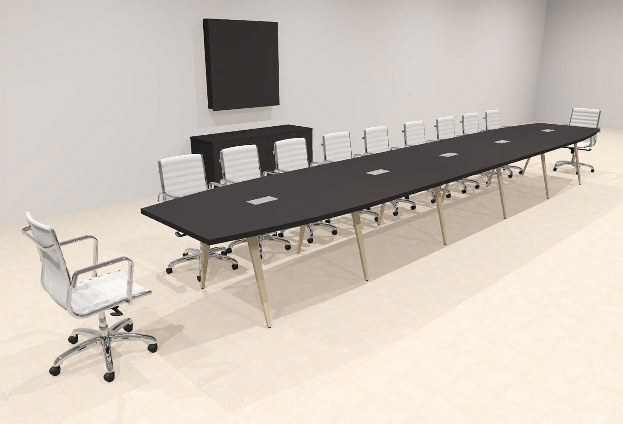 Modern Boat shaped 22' Feet Conference Table, #OF-CON-CW55 - Walmart.com