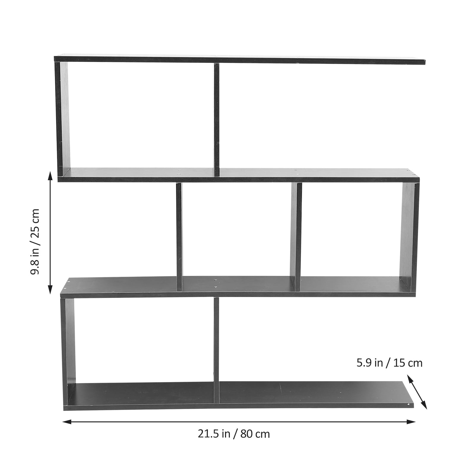 Modern Bookself, Wall Mounted Bookshelf Multi-grid Design Bookshelf ...