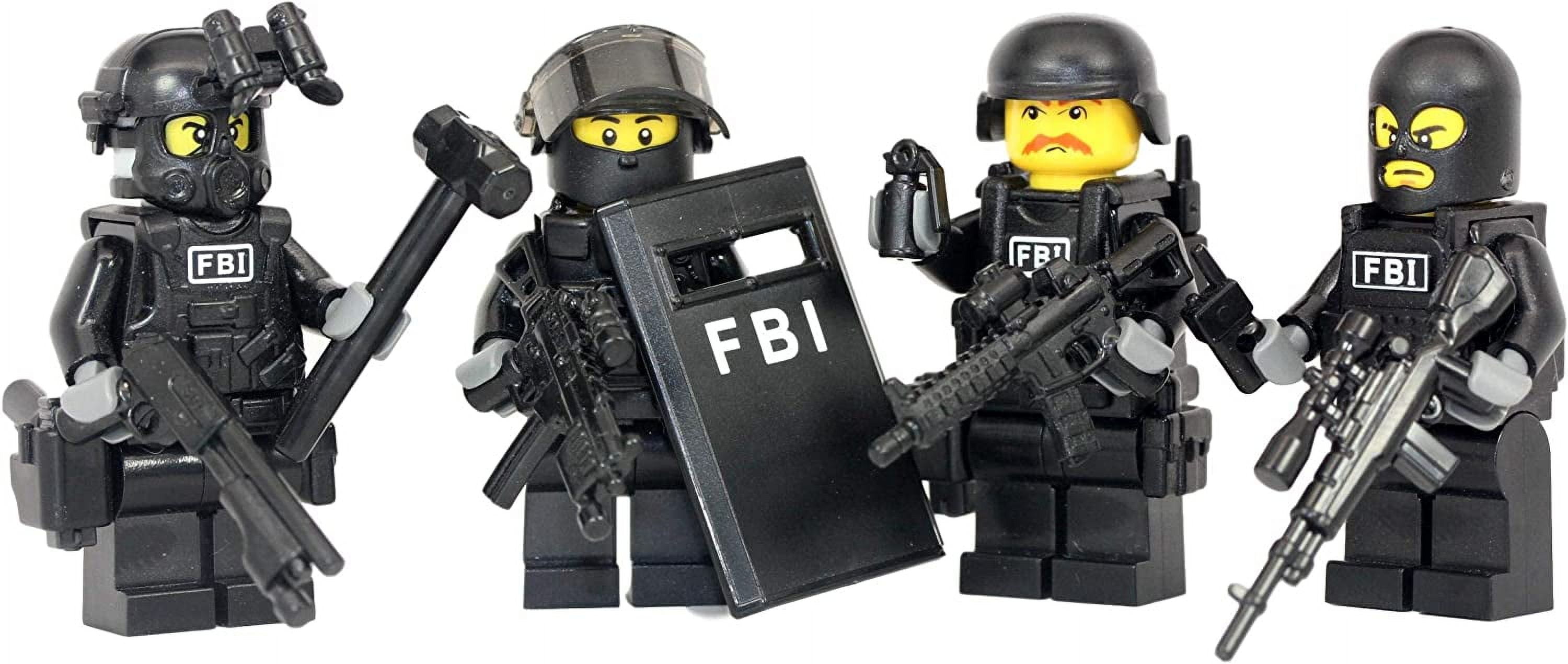 Modern Brick Warfare FBI Swat Team Police Squad Custom Minifigure ...