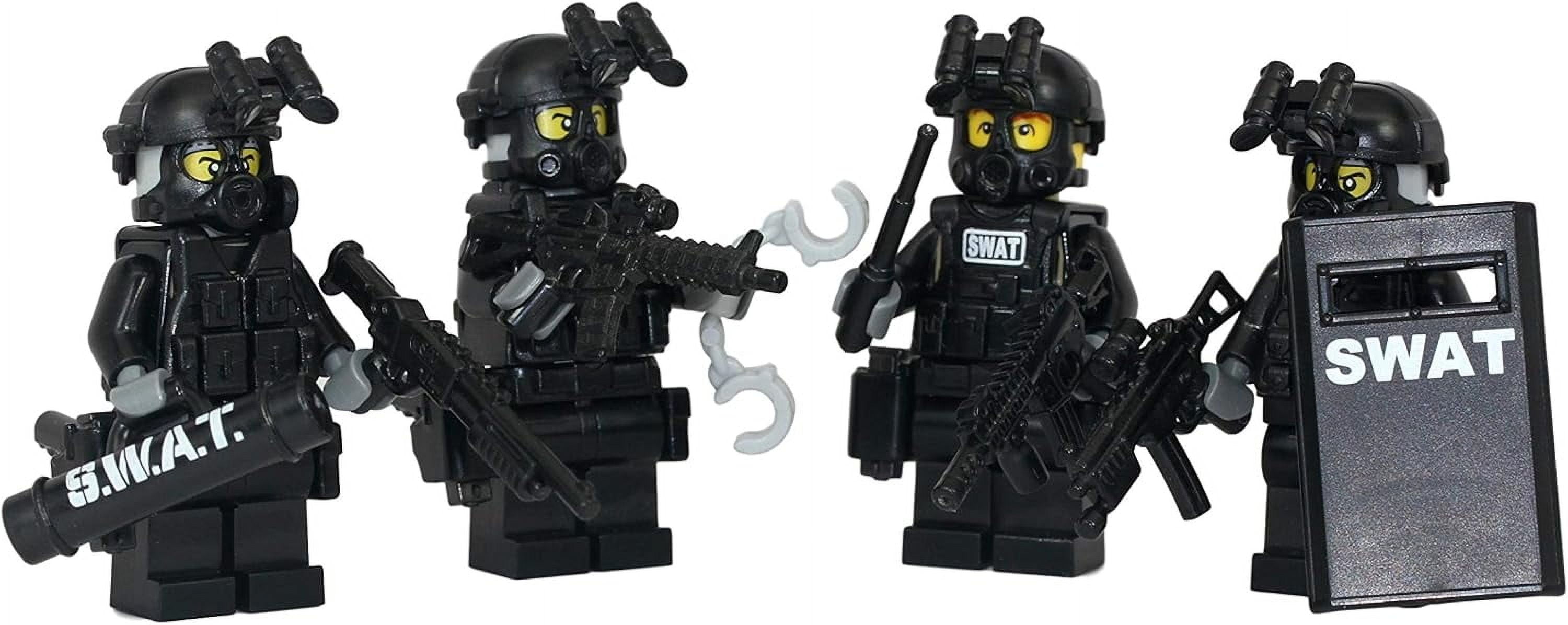 Modern Brick Warfare Swat Team Police Squad Custom Minifigure - Walmart.com