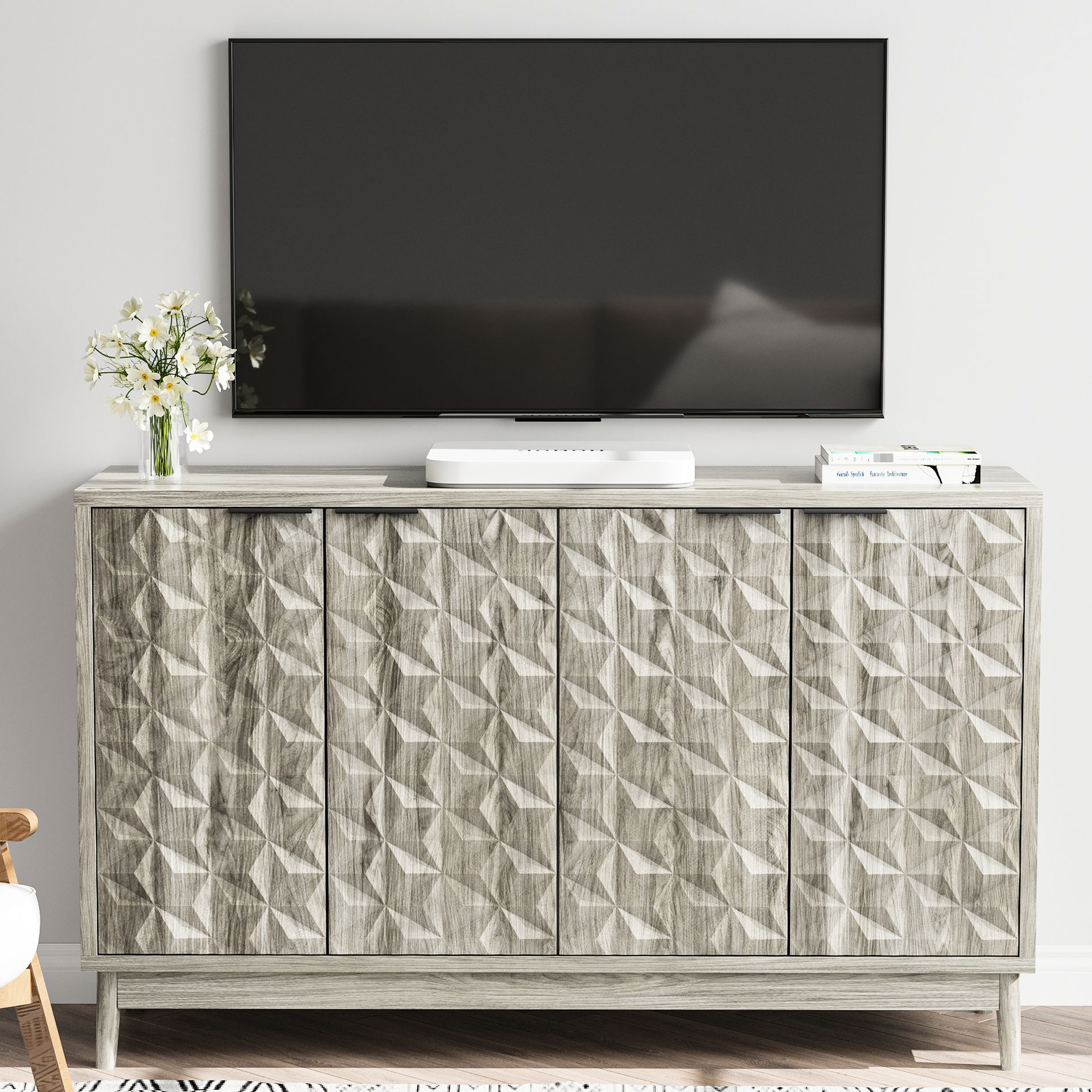Modern Buffet Cabinet | Ample Storage for Living & Dining Rooms | High ...