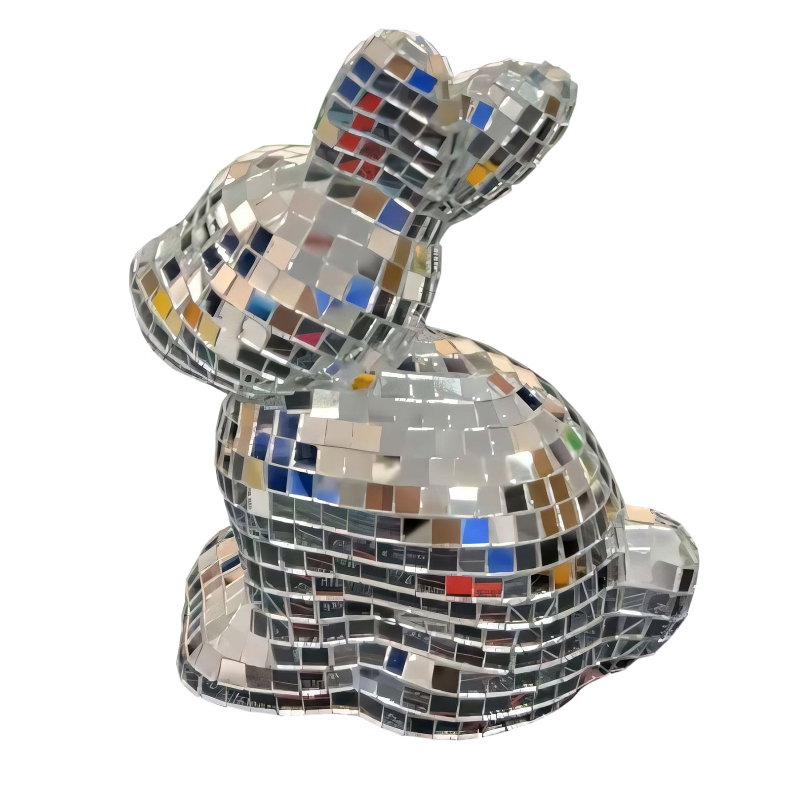 Modern Bunny Statue Reflector Ornaments for Party Decoration - Portable ...