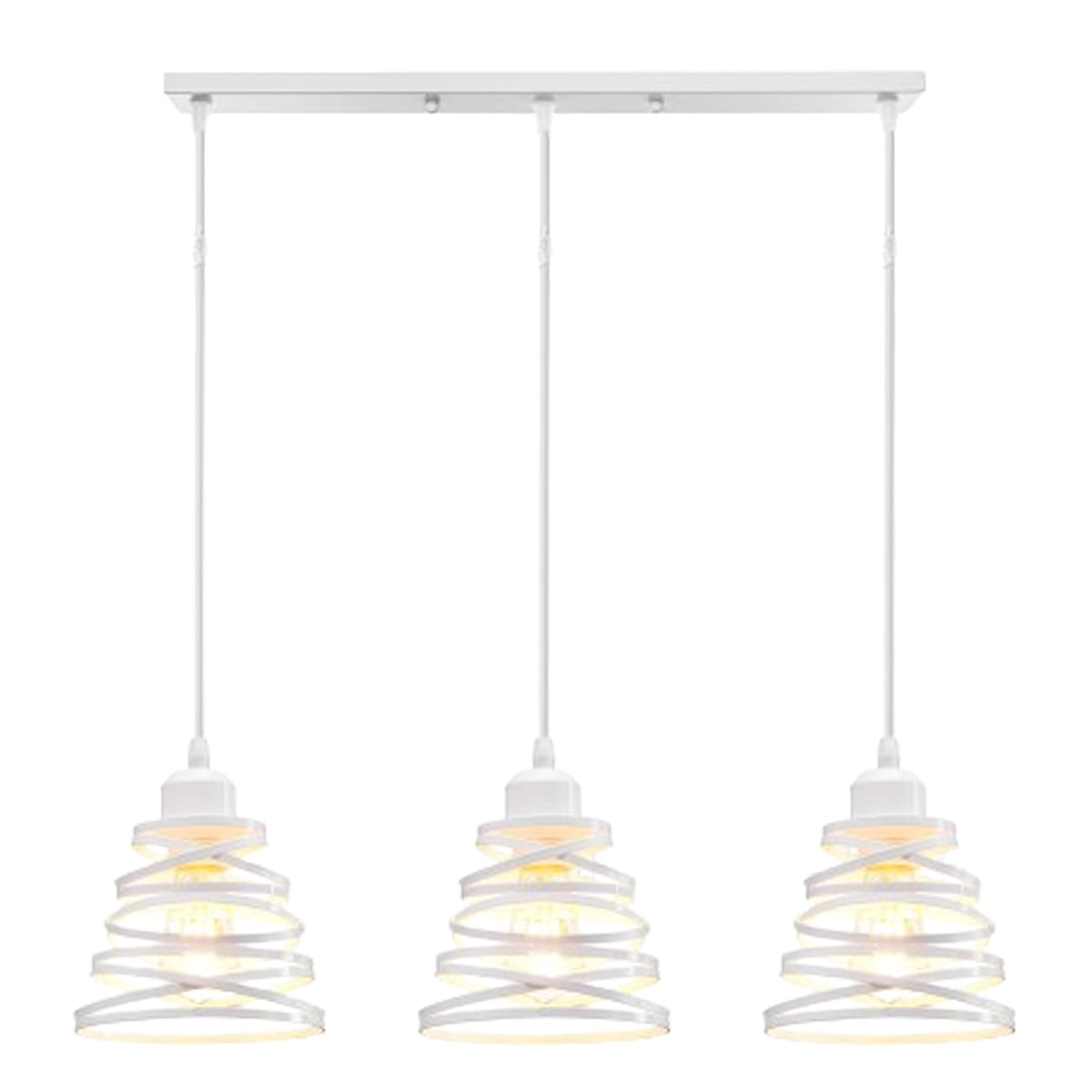 Modern Cage Light Fixture, Gold Pendant Lighting for Bedroom, Foyer and ...