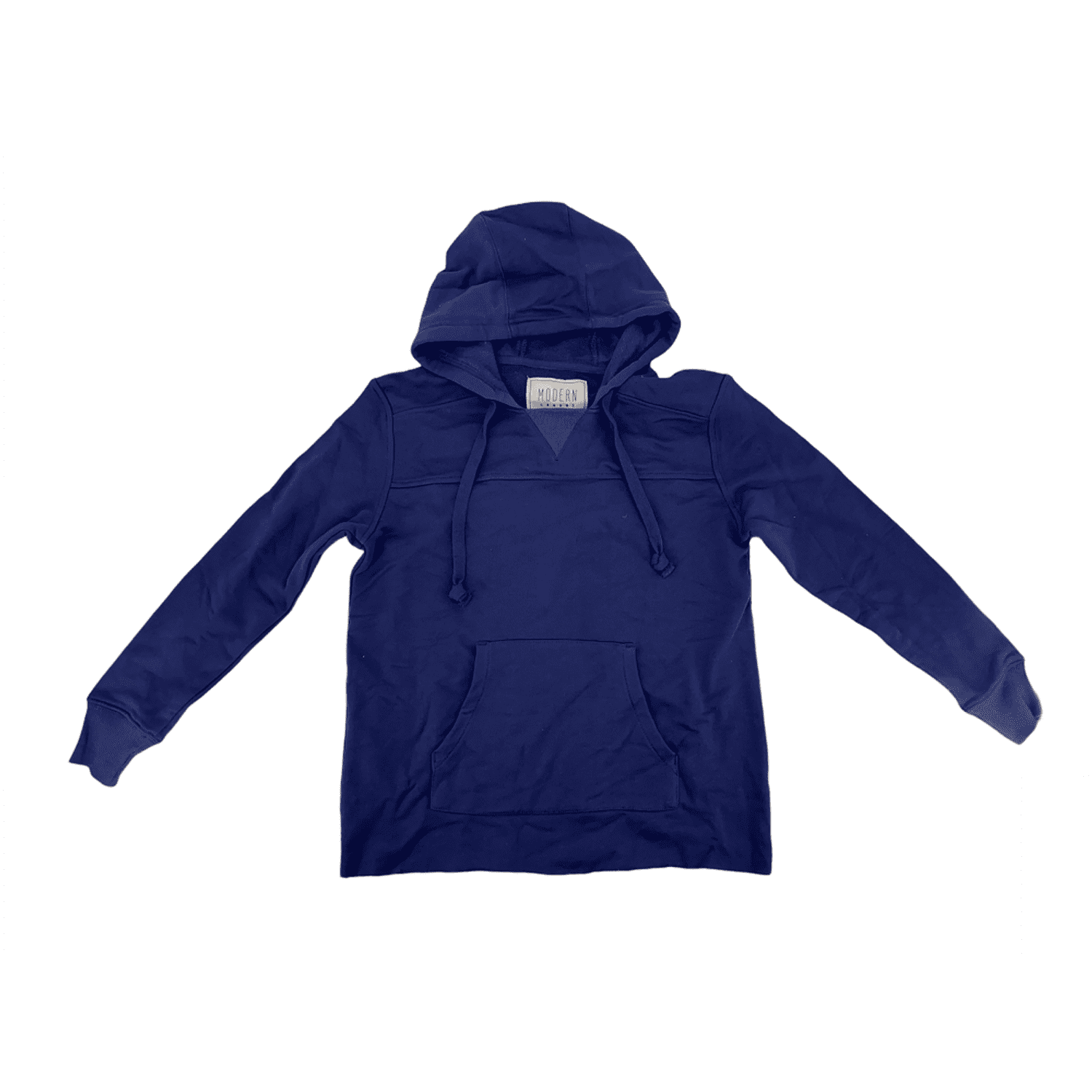 Modern Canvas Women's Long Sleeve V-Neck Cotton Terry Fray Hem Pullover ...