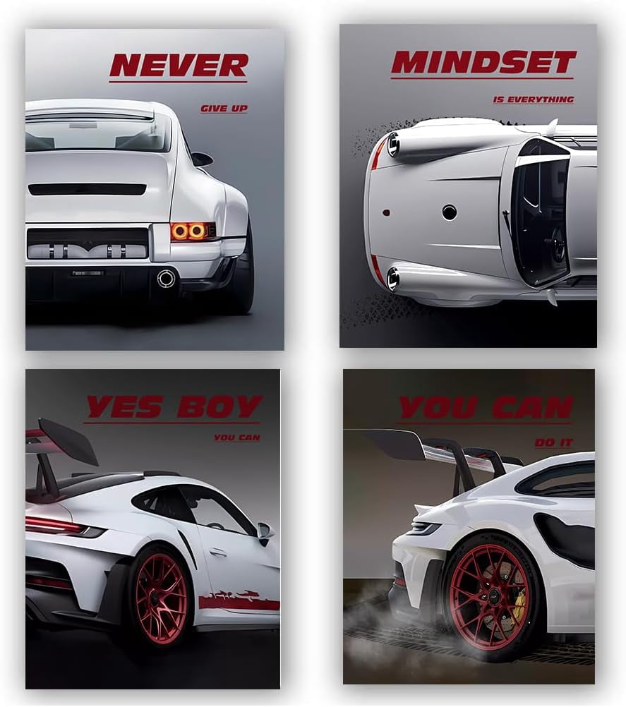 Modern Car Posters Classic Super car Wall Art Prints,Modern Car Wall ...