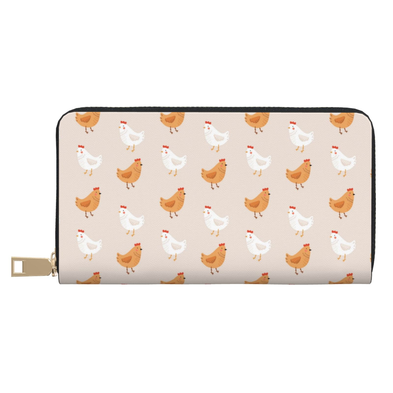 Modern Cartoon Cute Chicken Wallet Women, Leather Bifold Multi Card ...