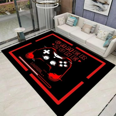 Gamer Rug for Room Non-Slip 3D Cool Printed Gaming Rug for Room,Game ...