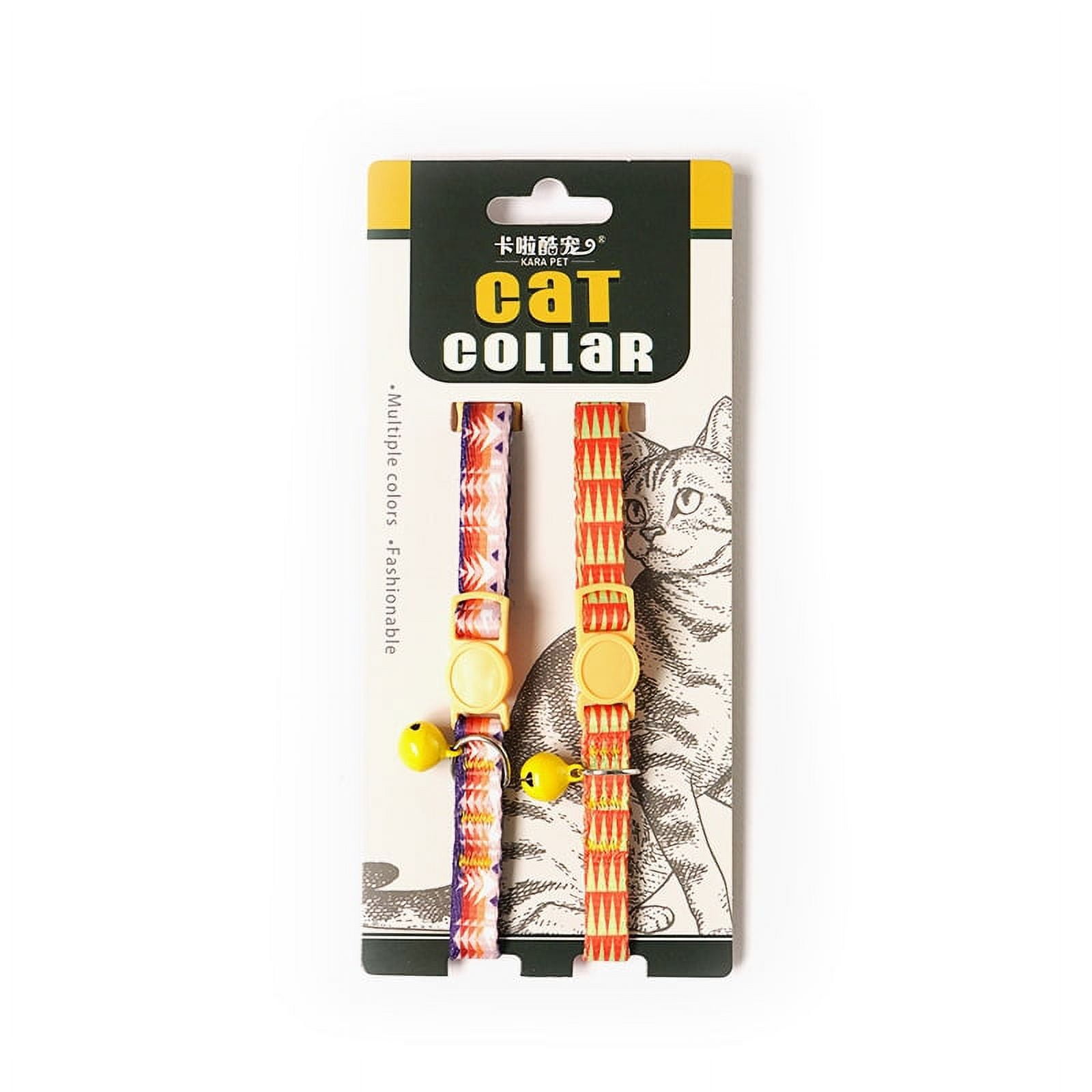 Modern Cat Collars - 2pack, Adjustable Polyester Material, Featuring ...