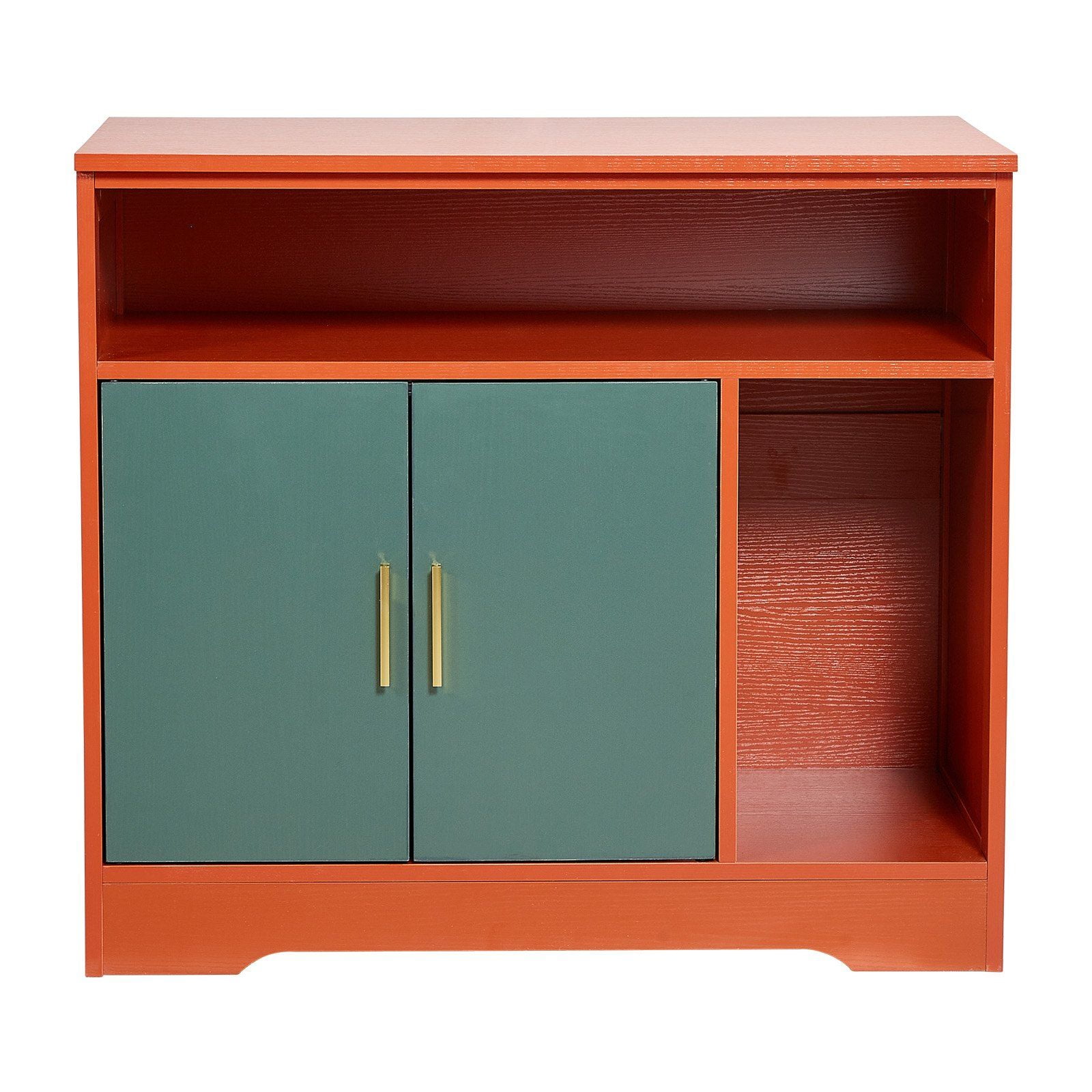 Modern Cat Litter Box Enclosure Cabinet with Shelf 31 Inch Hidden ...