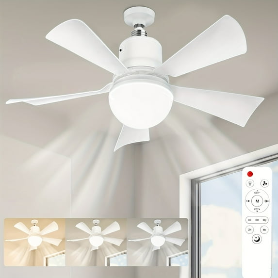 Modern Ceiling Fan and Light with Remote - Dimmable -in- Exhaust Fan Suitable for Garage ...
