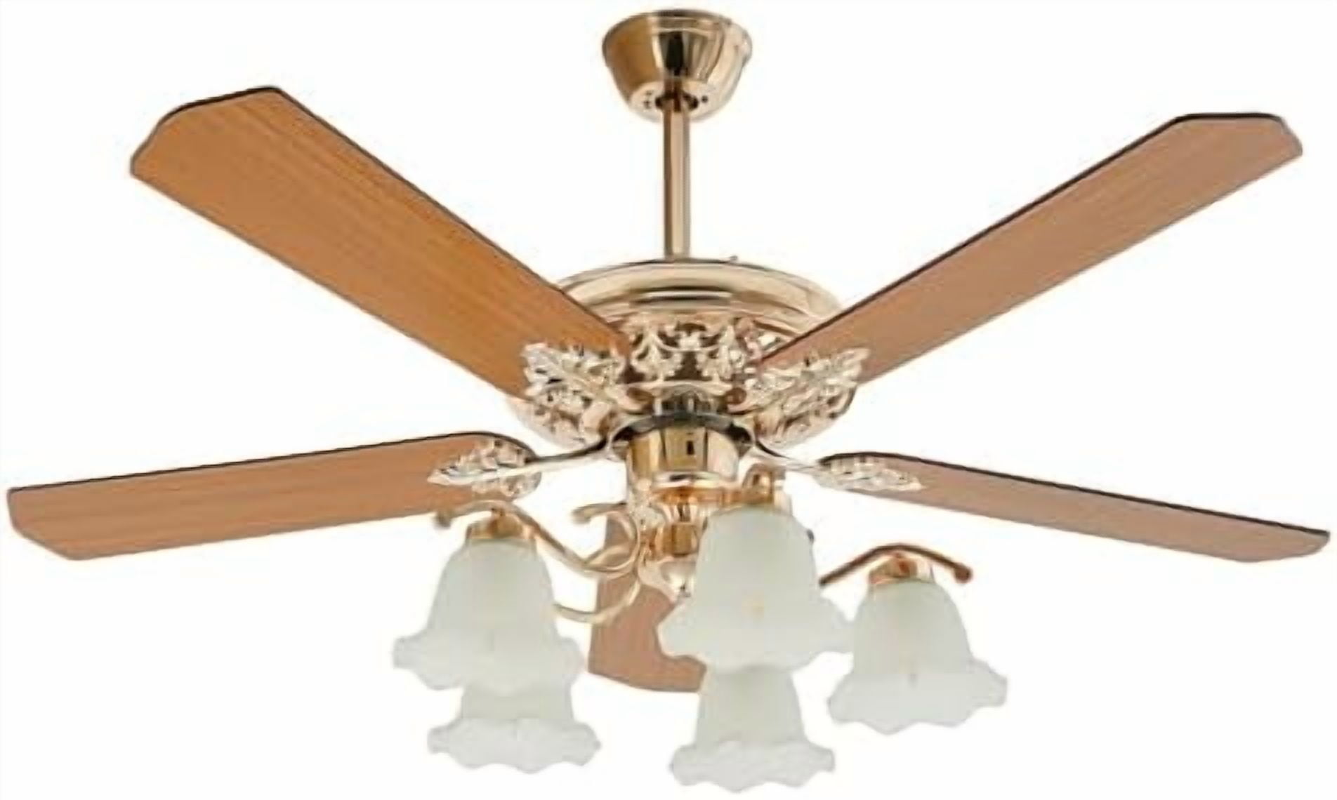 Modern Ceiling Fan with Remote, 52Inch Rose Gold Ceiling Fan Chandelier ...