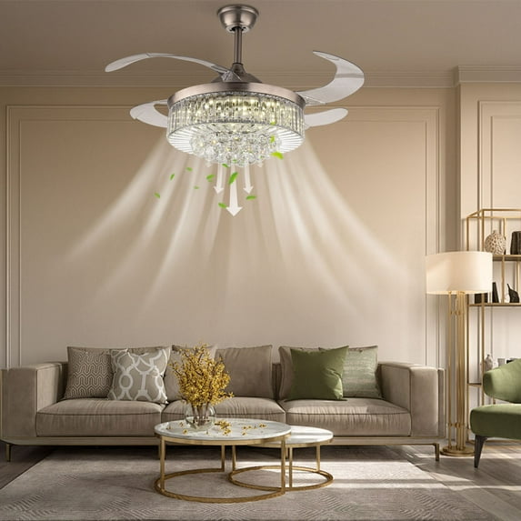 Modern Ceiling Fan with Light Retractable Ceiling Fan Light Ceiling Fan ...