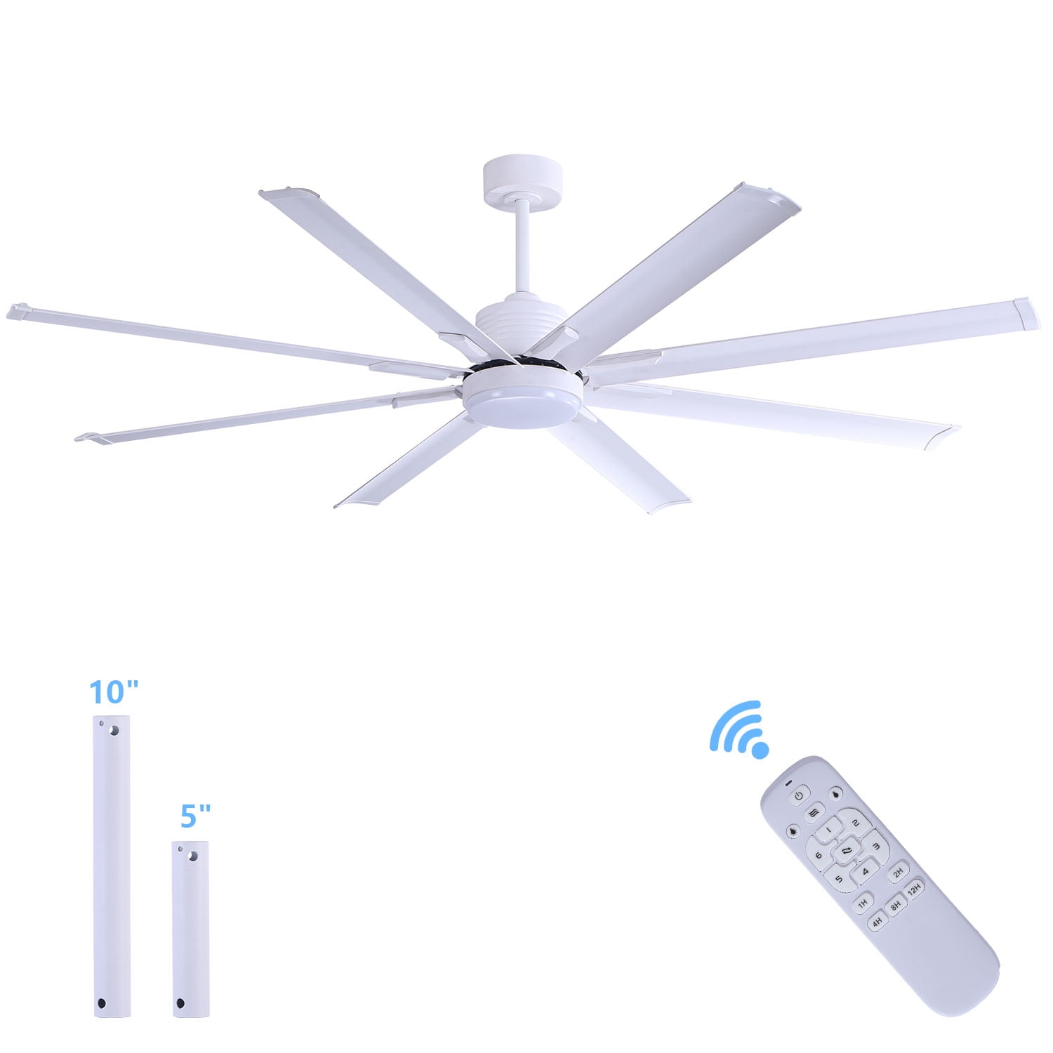 Modern Ceiling Fans with Lights Remote Control Bedroom 72 Inch Led ...