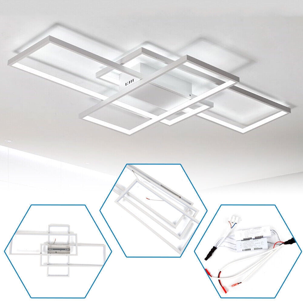 Modern Ceiling Light LED Acrylic Lamp Bedroom Chandelier Living Room ...