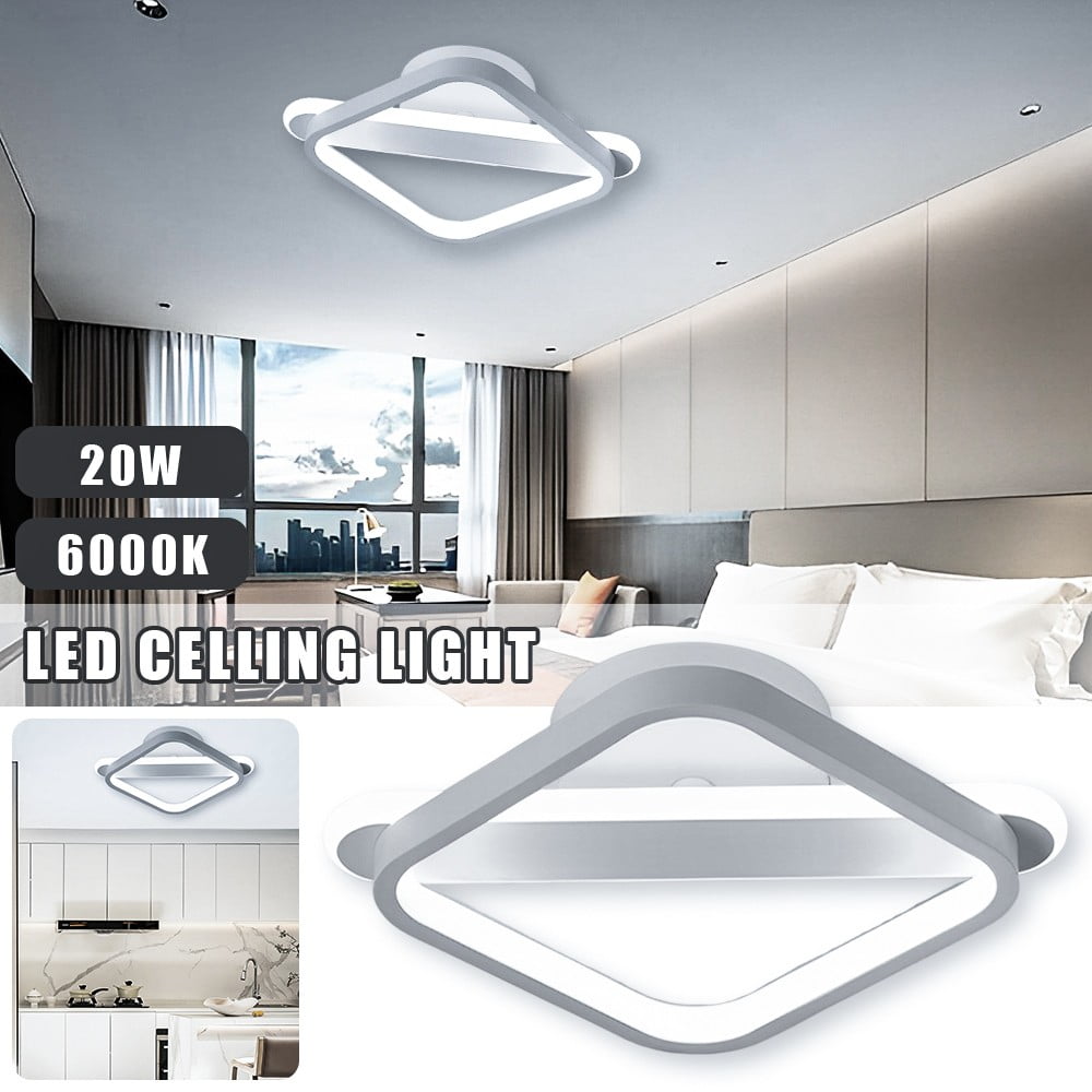Modern Ceiling Light Quadrate White light Bedroom Kitchen Loft Aisle ...
