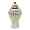 Porcelain Ginger Jar with Lid Flower Vase Temple Collection Table ...