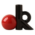 Modern Ceramic OK Letter Vase, Creative Dopamine Ceramic Flower Vases ...
