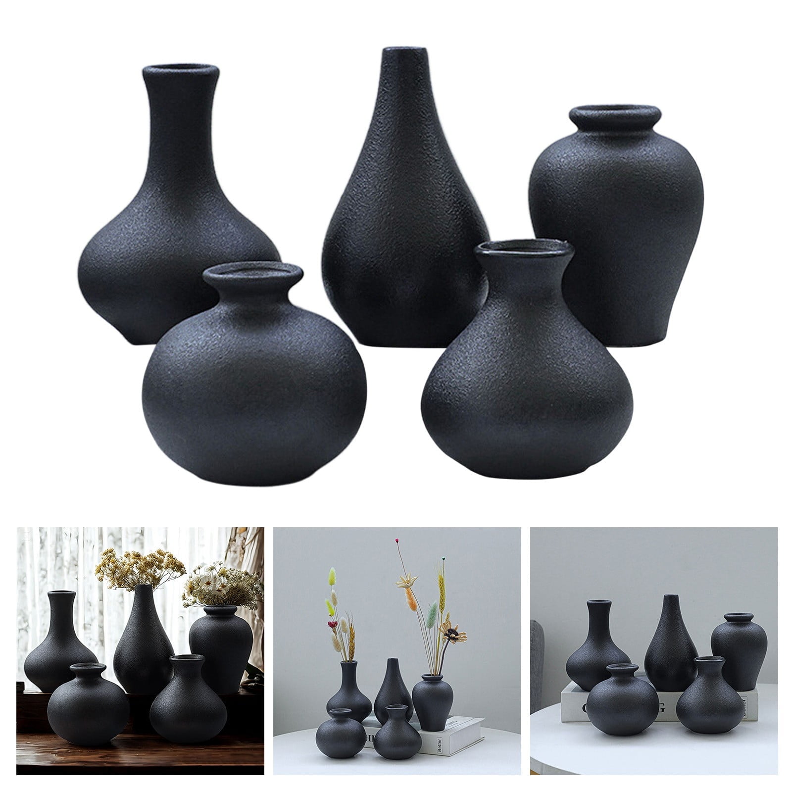 Modern Ceramic Vases Set Minimalist Home Desktop Ornament For Living ...